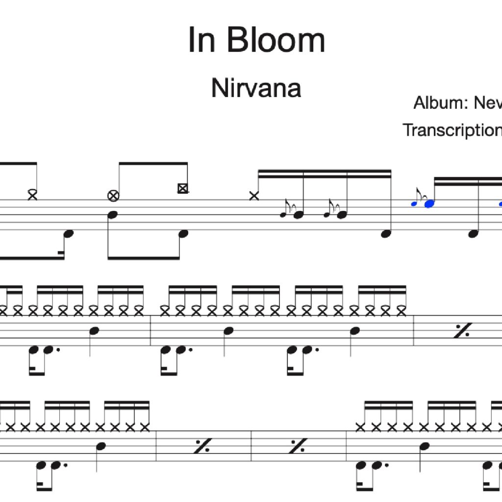 In Bloom - Nirvana - Partition - Batterie - La DrumBox